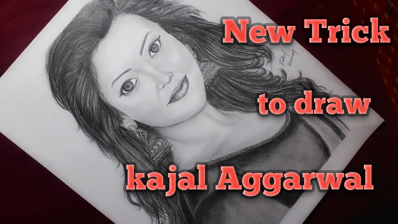 Kajal Aggarwal drawing new trick.. by Rahul.. - YouTube