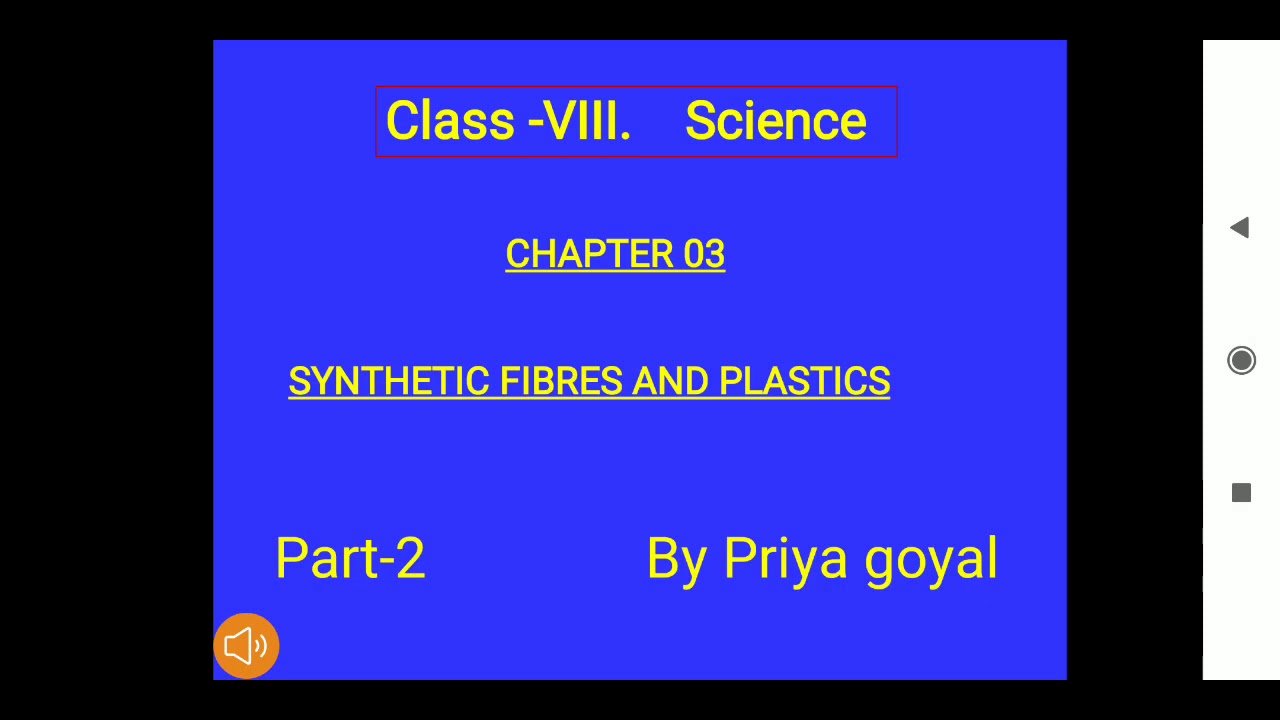 Class 8th science chapter-3 (Synthetic fibres and plastics) Part-2 ...
