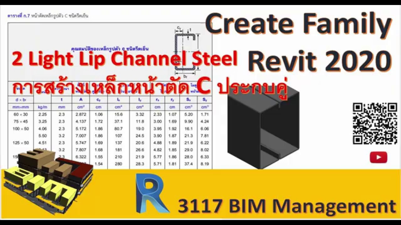 Create 2 Light lip channel Family - YouTube