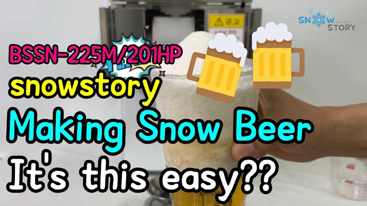 SNOWSTORY Making snow beer - YouTube