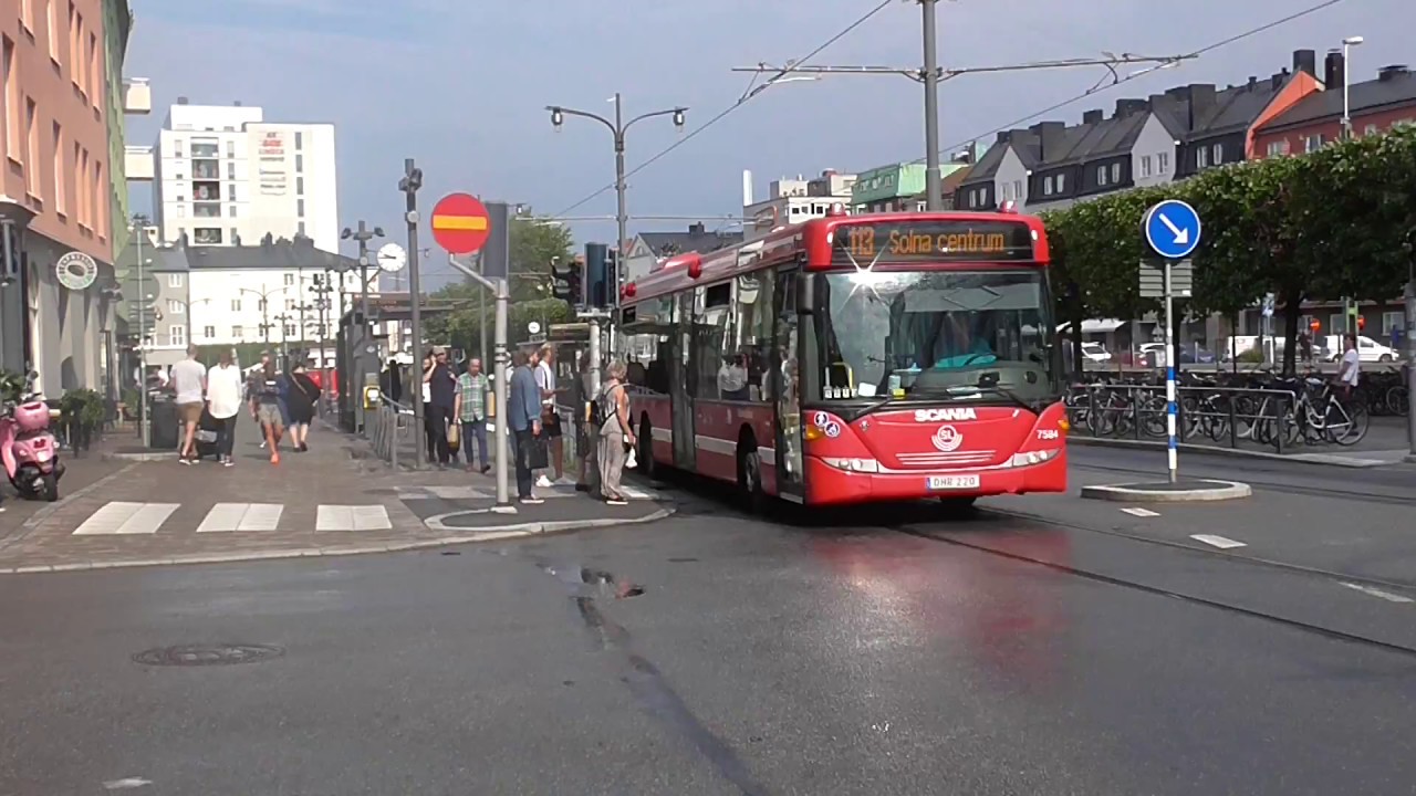 SL SCANIA OMNILINK BUS 7584 SUNDBYBERG, STOCKHOLM - YouTube