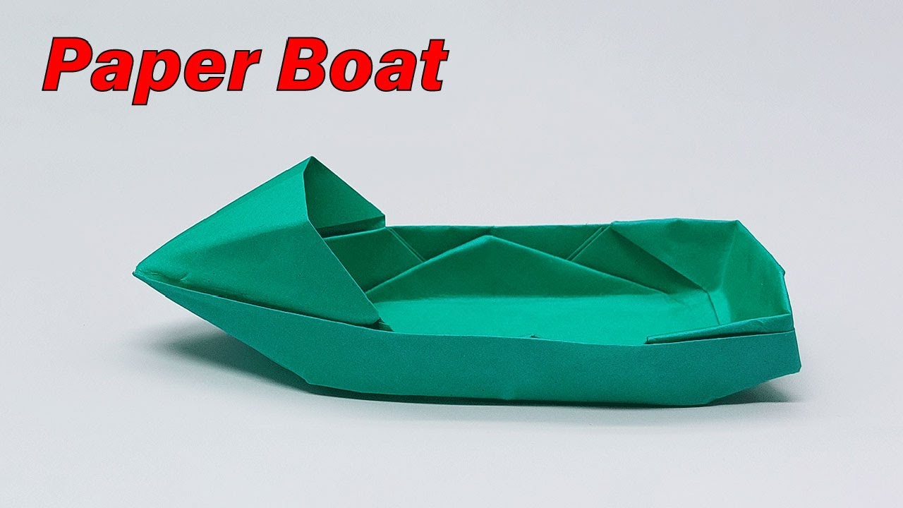How to Make a Paper Boat That Floats - Origami Boat - YouTube