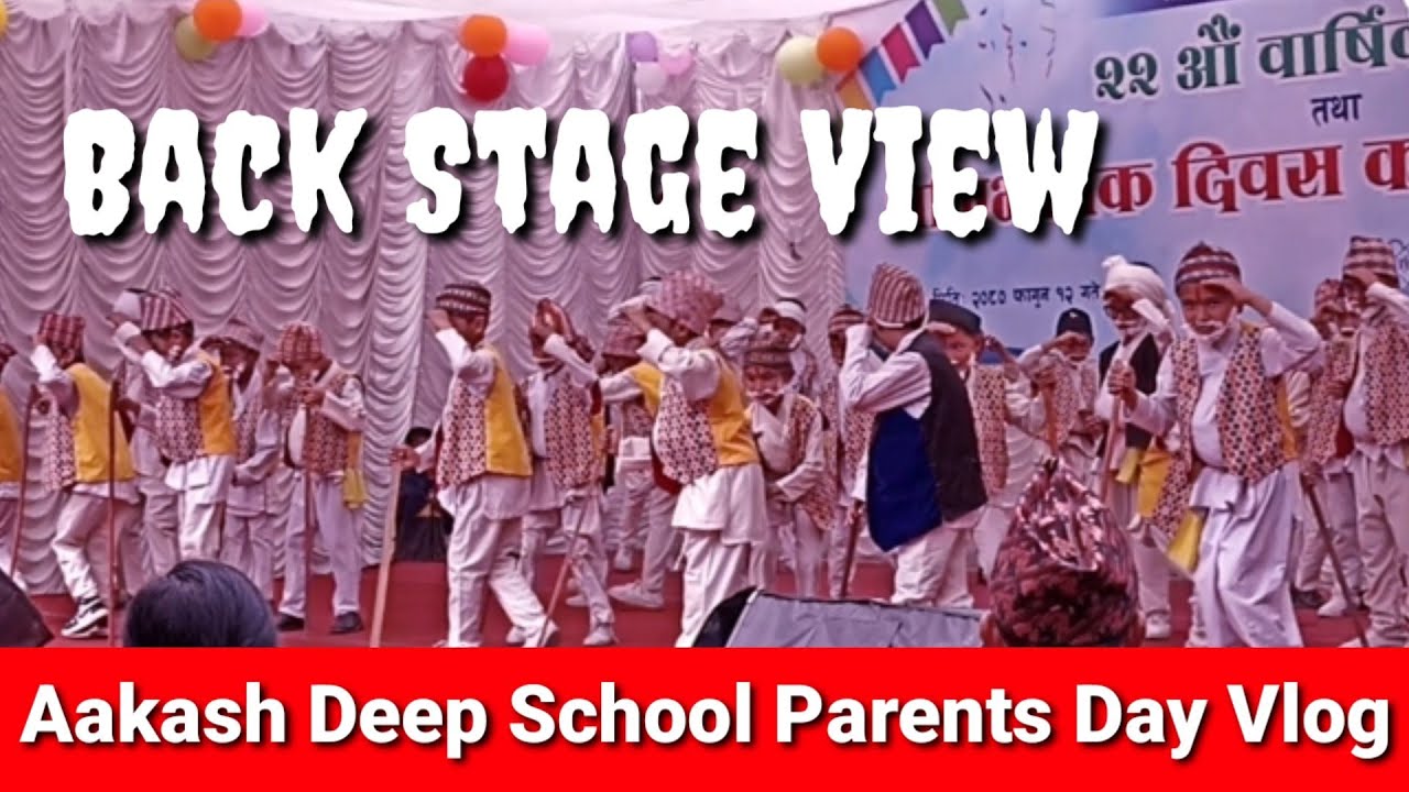 Aakash Deep School Vlog | Back Stage View | NDA Team - YouTube