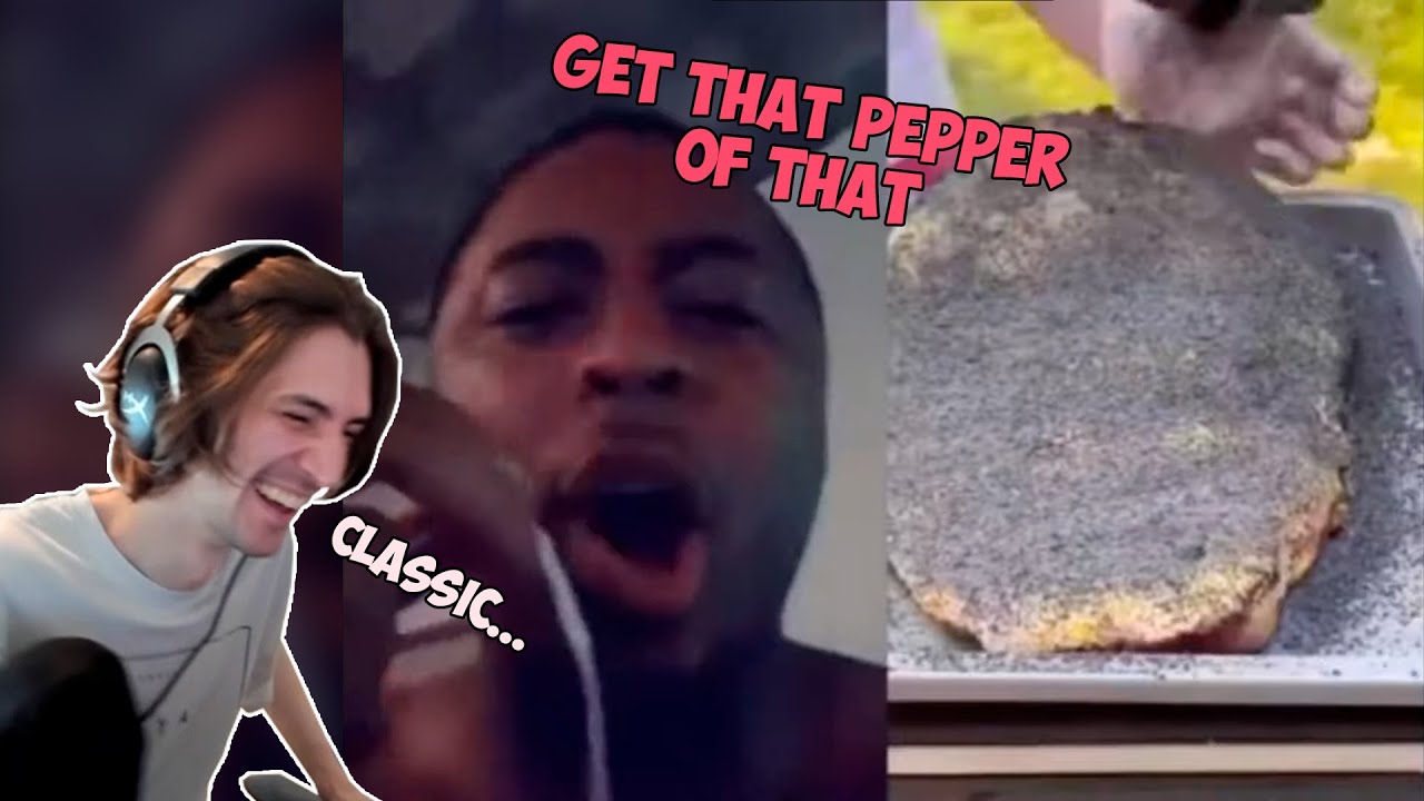 xQc Reacts To Get Dat Pepper Off There - YouTube