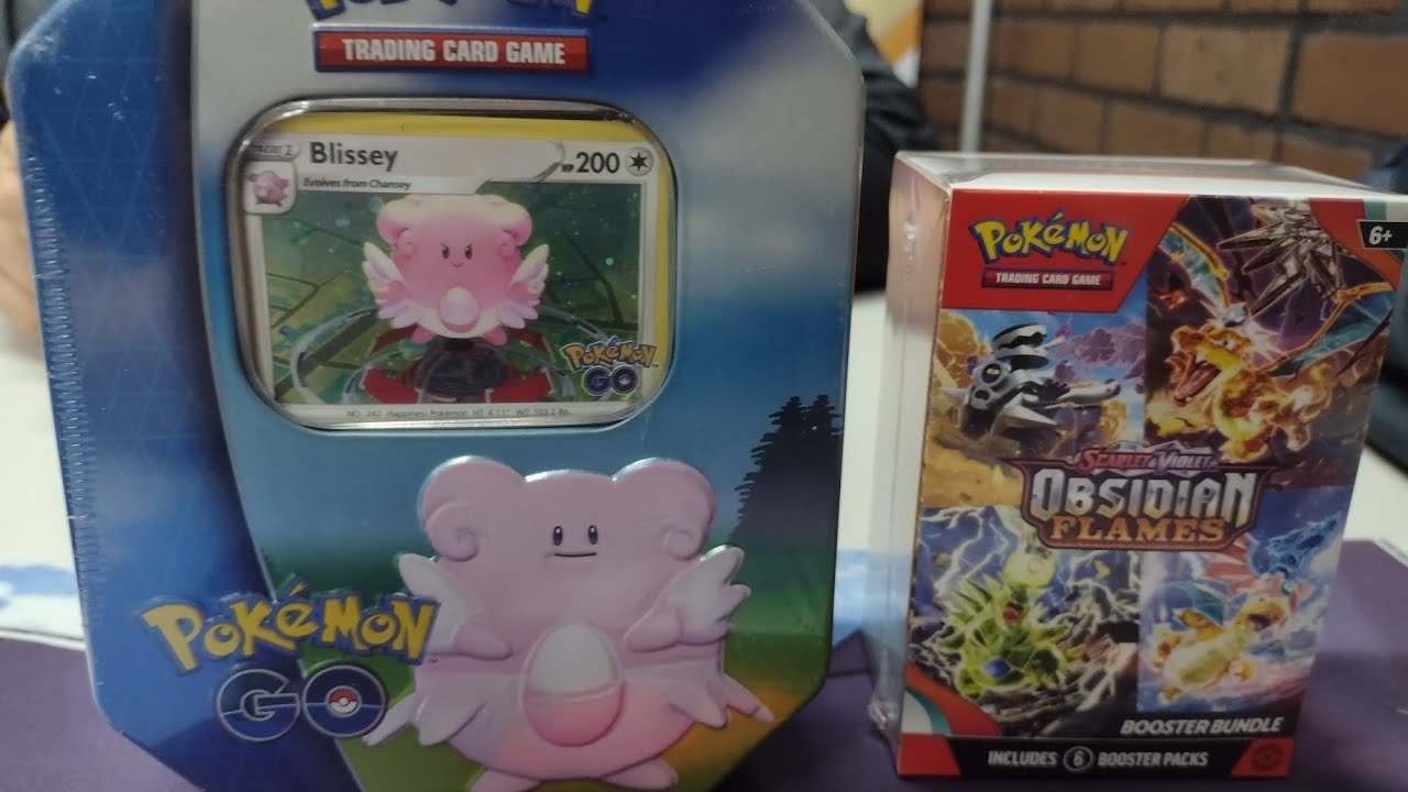 UNBOXING | pokemon go tin vs obsidian flames buster bundle :D - YouTube