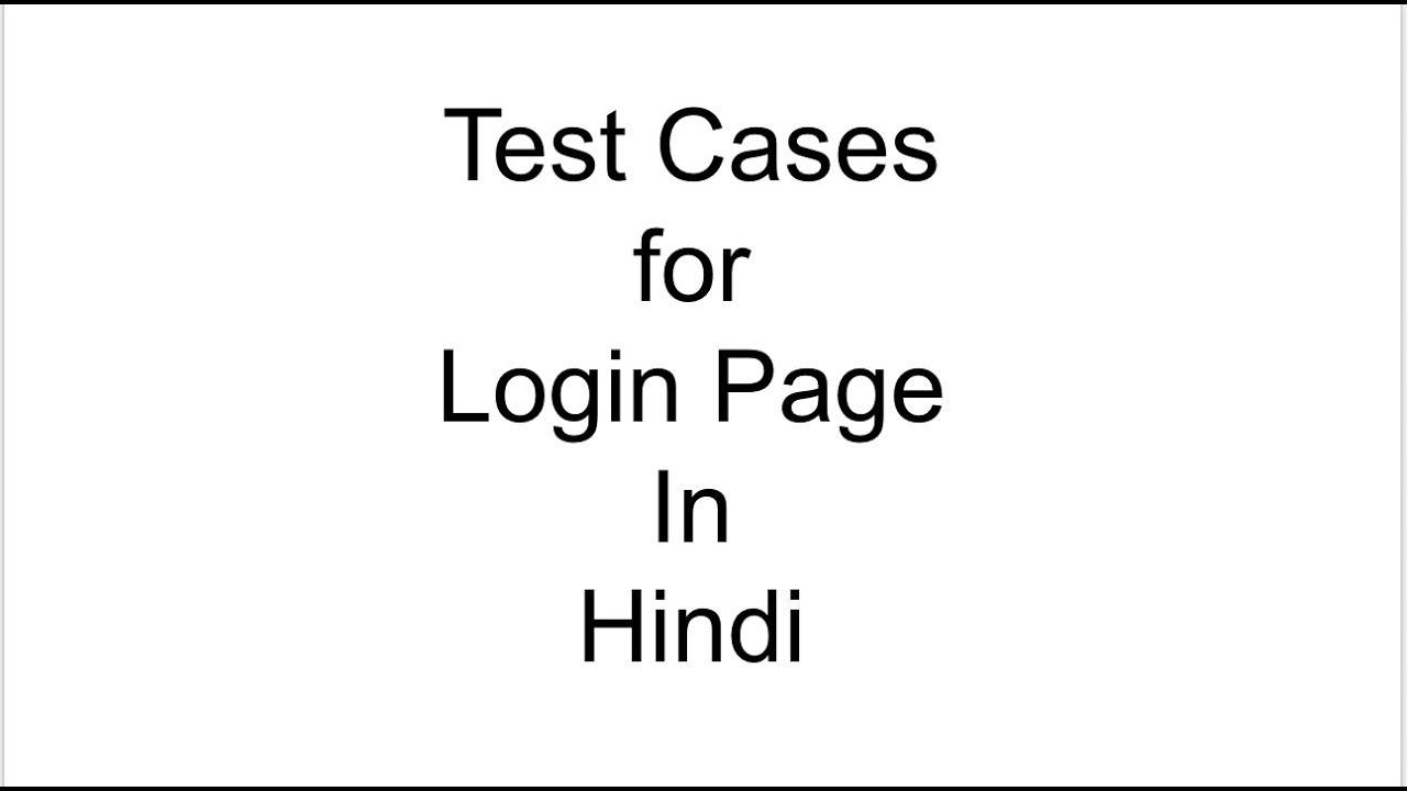 Test Cases for Login Page | Test Cases Writing | Use case ...