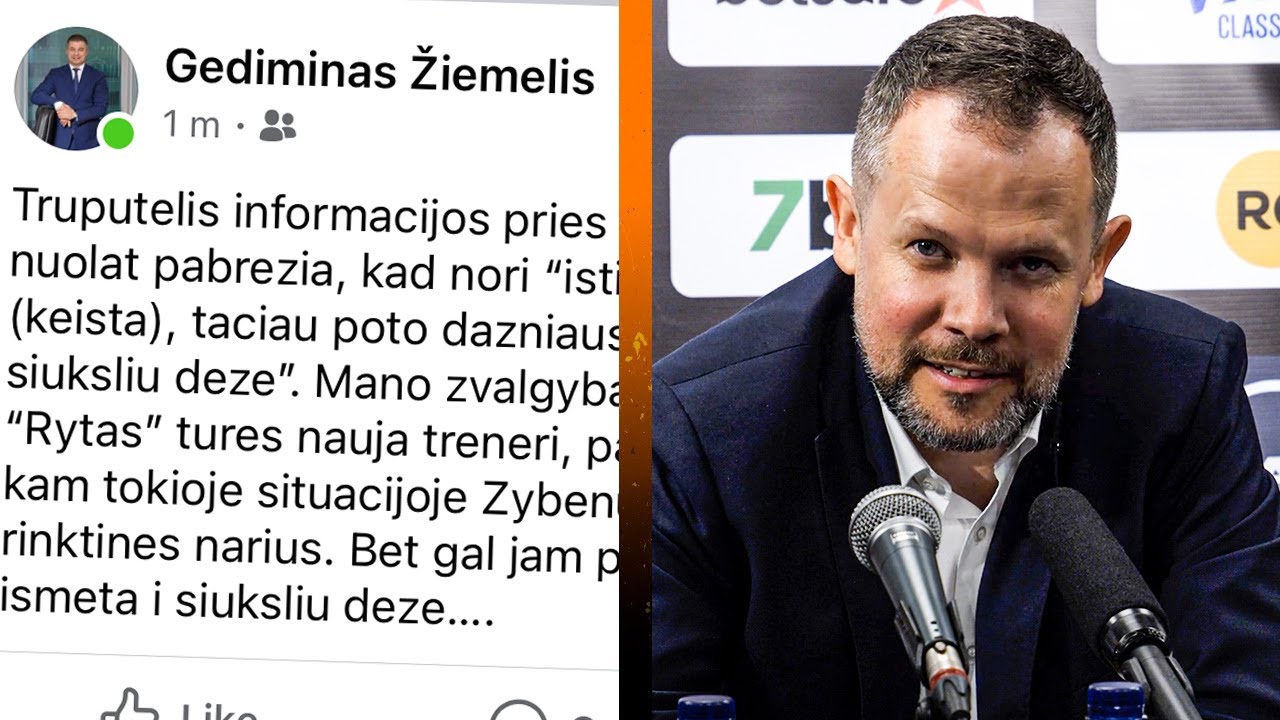 Žibėnas apie Žiemelio žinutę: „Pasijuokėme kartu su Gudeliu“ - YouTube