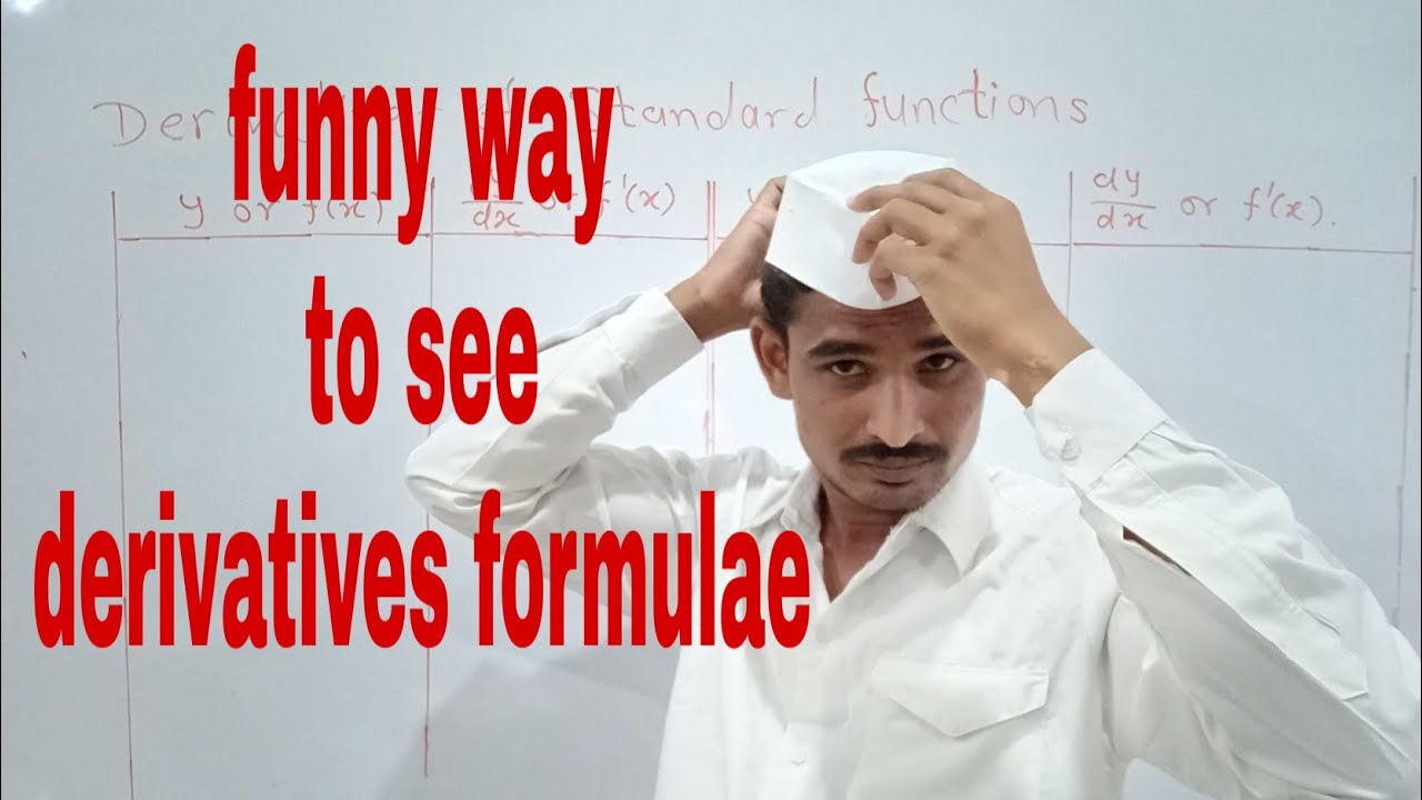 Differentiation, Lec.-1(iv) funny way to see derivatives formulae, std ...