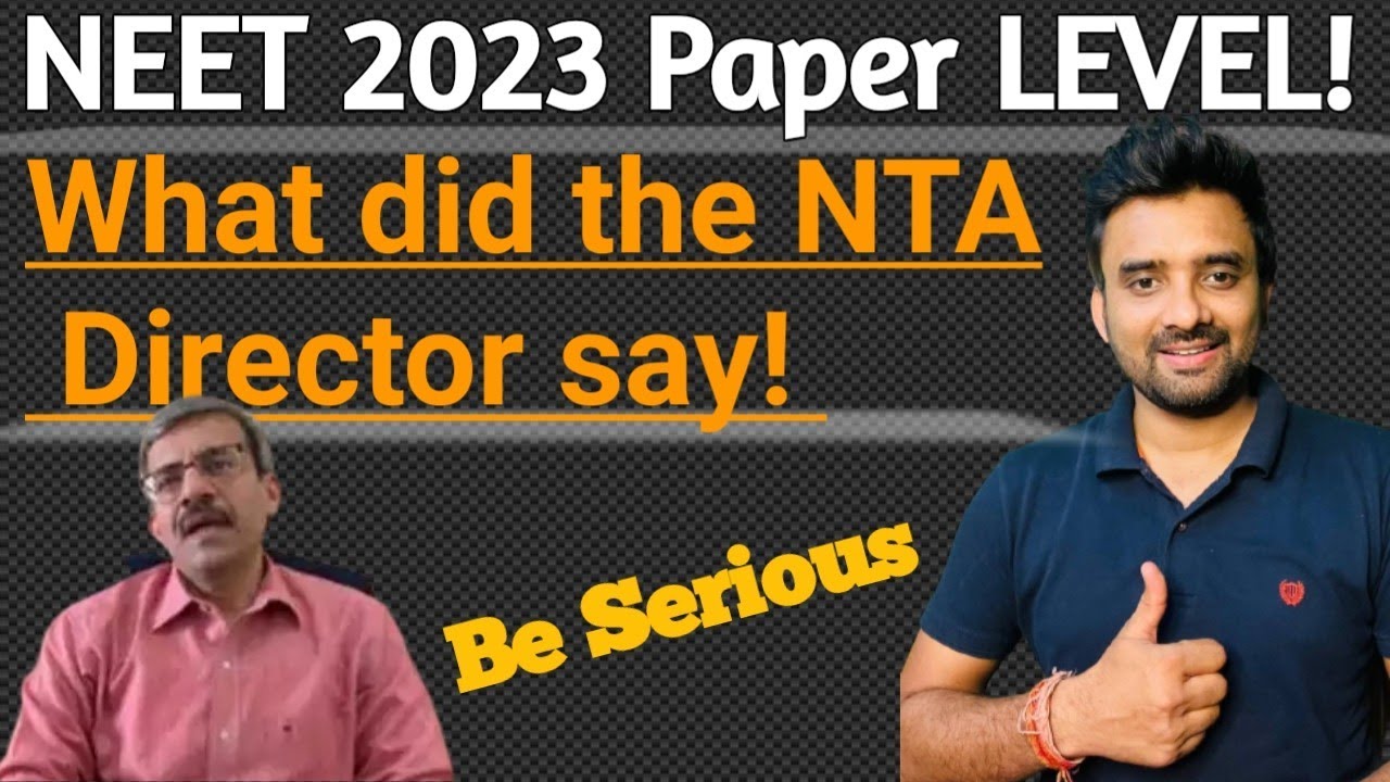NEET 2023 EXAM||WHAT DID THE NTA DIRECTOR SIR SAY! HAPPY😊& Best Mock ...