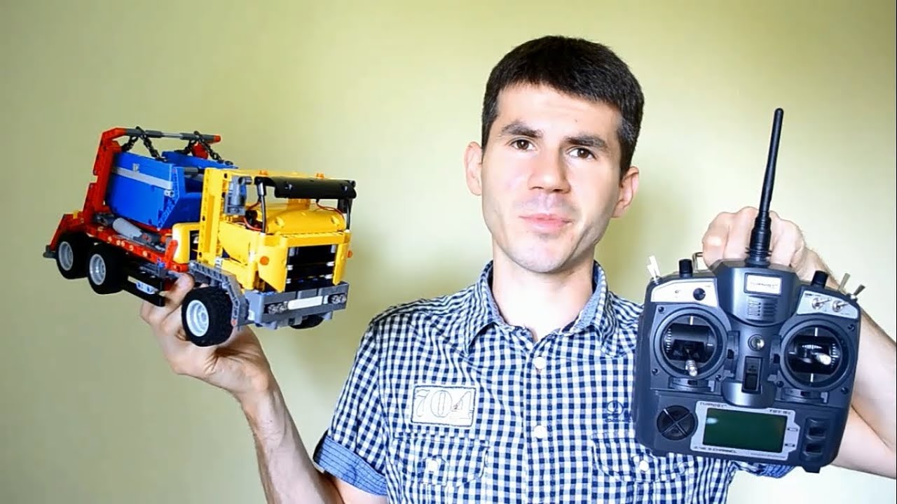 LEGO Technic 42024 2.4 GHz RC modification full remote control - YouTube