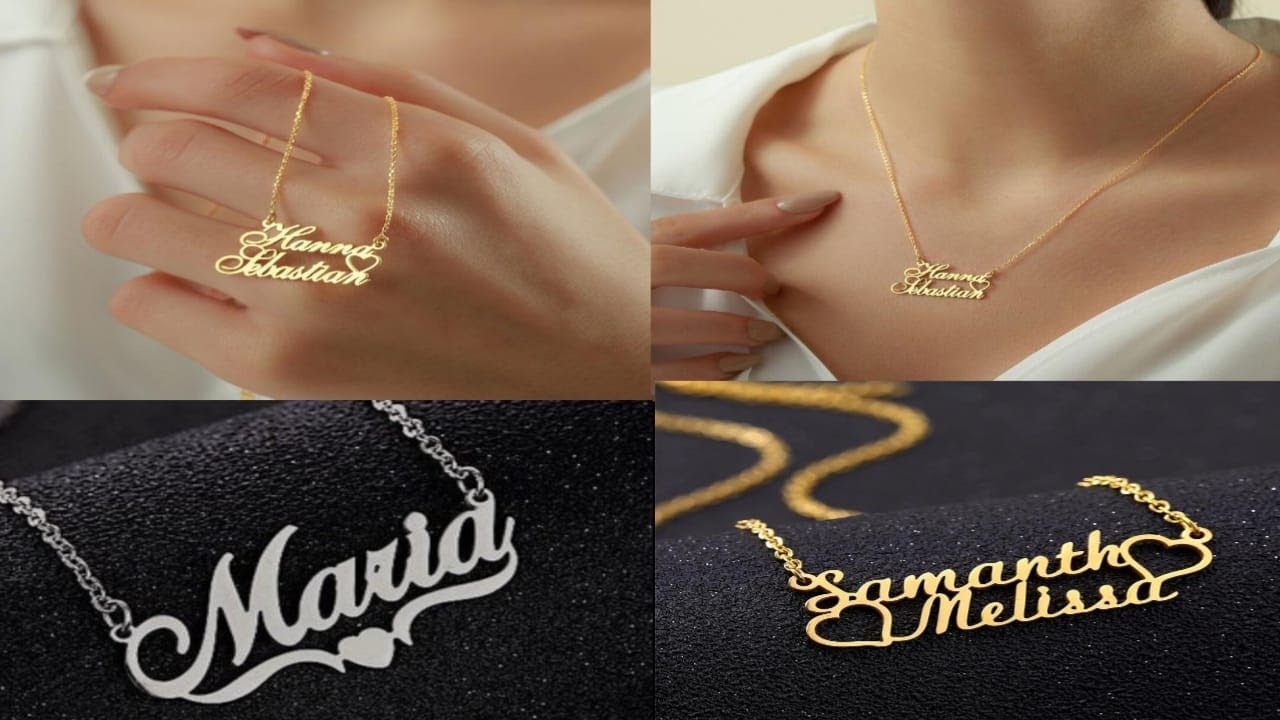 Silver chain with name locat_make ur opinion_ - YouTube