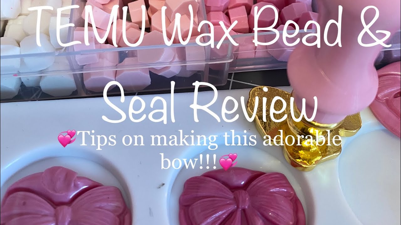 TEMU wax beads and wax seal review! 💕come watch my tip💕 - YouTube