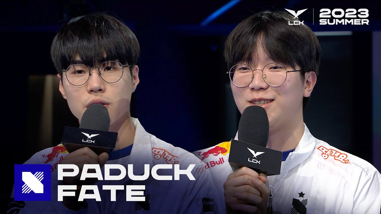 Paduck, FATE 인터뷰 | NS vs. DRX | 06.25 | 2023 LCK 서머 스플릿 - YouTube