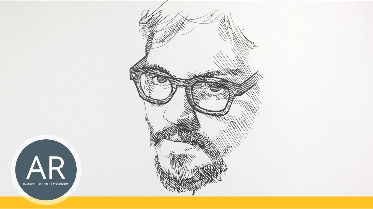 Realistische Portraits mit Finelinern zeichnen. So schattierst du das ...