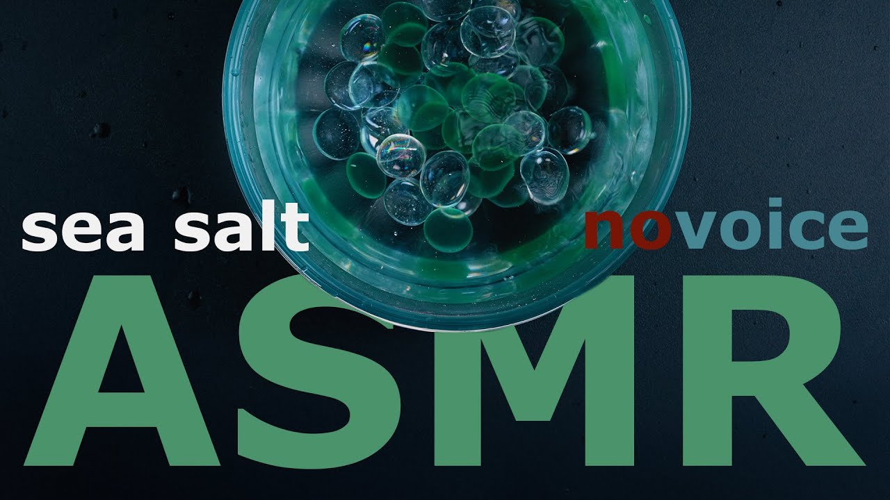 Salt ASMR: sea freshness at your place // Sounds of water, salt ...