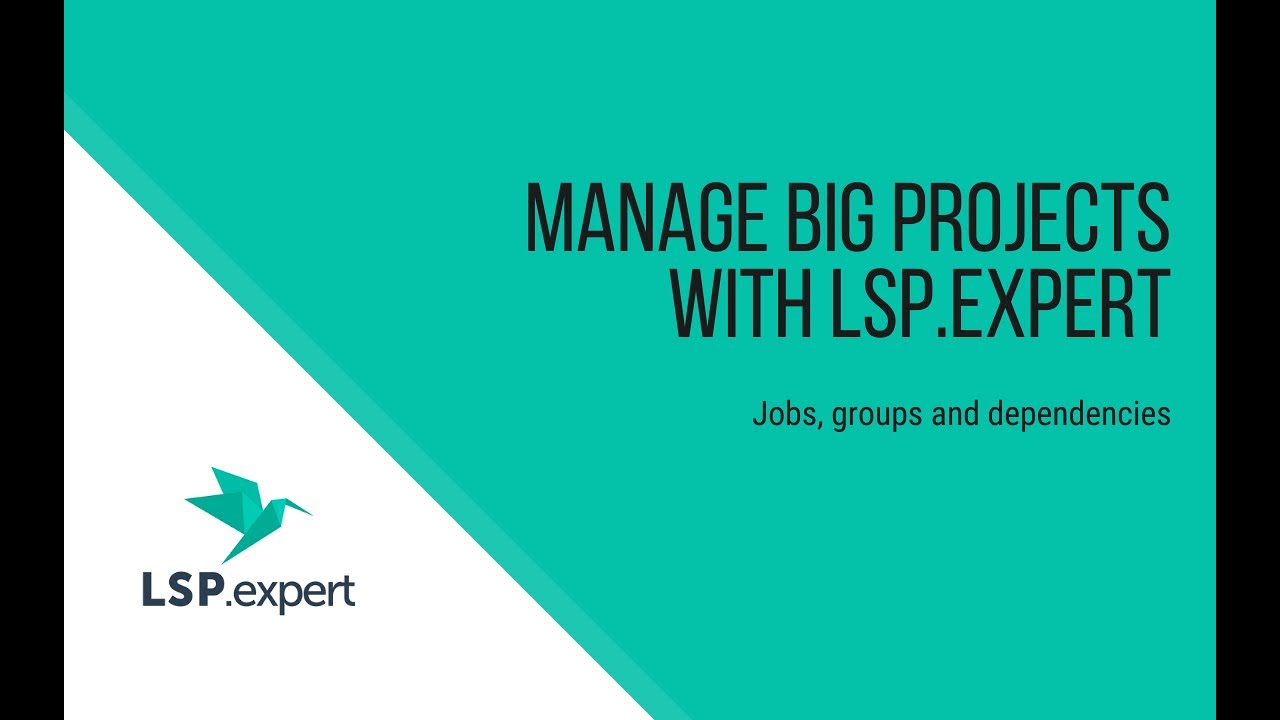 Managing big translation projects with LSP.expert - YouTube