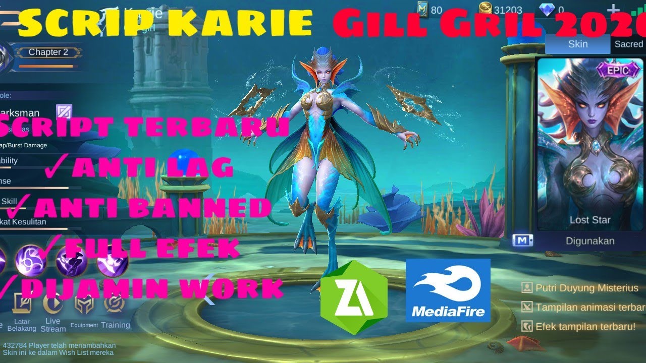 SCRIPT SKIN KARIE GILL GRIL TERBARU 2020 PASTINYA WORK + MEDIAFIRE ...