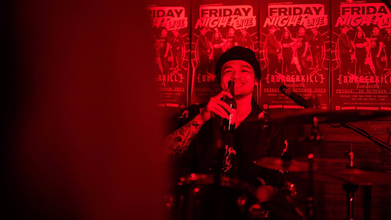 BURGERKILL - Angkuh “Unplugged” (live Drum Cam at Halfway Bar) Bandung ...