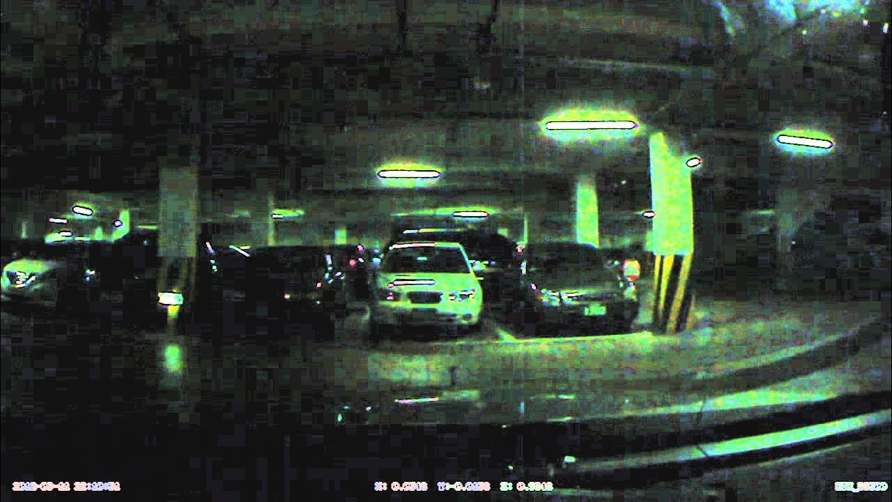 [불스아이 2채널 블랙박스 ETK-B3500] 야간 지하 주차장 주차 감시 - YouTube