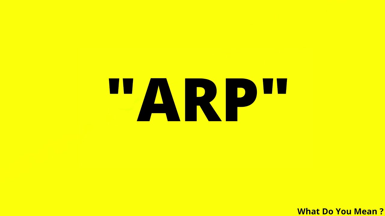 ARP Full Form || What is ARP ? - YouTube