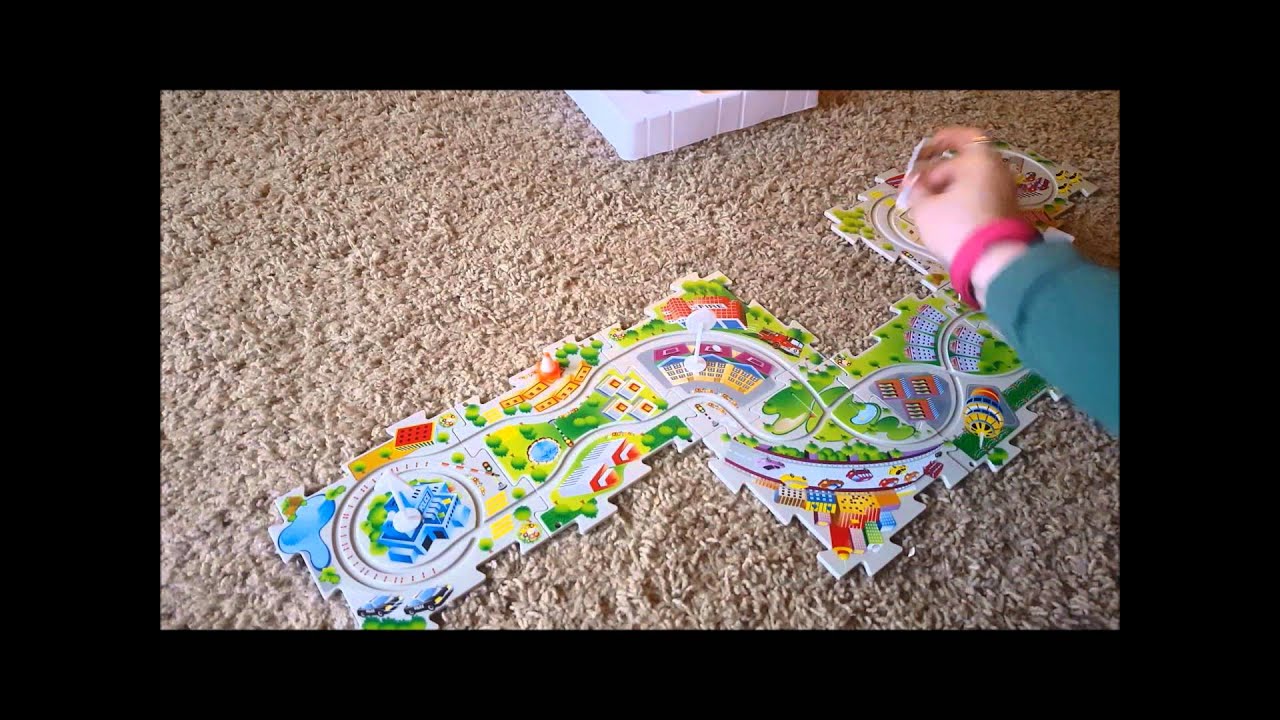 Perfect Life Idea Police Car Vehicle Puzzle Track Play Set - YouTube