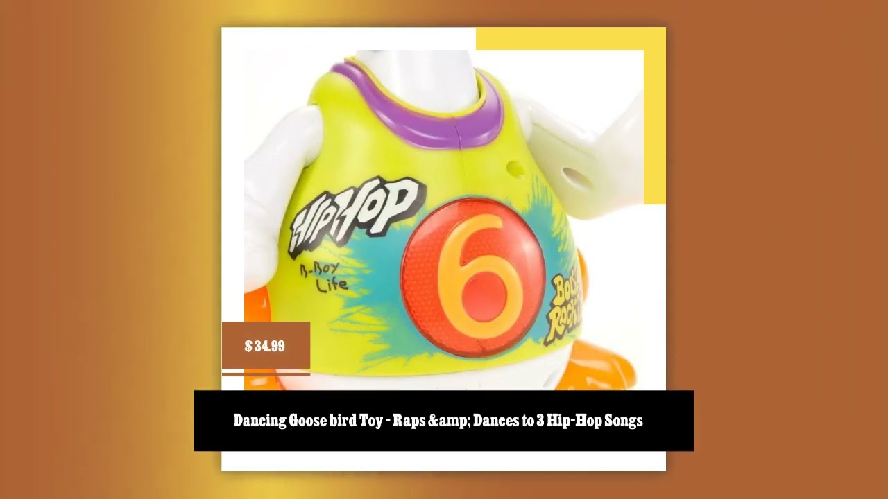 Dancing Goose bird Toy - Raps & Dances to 3 Hip-Hop Songs - YouTube