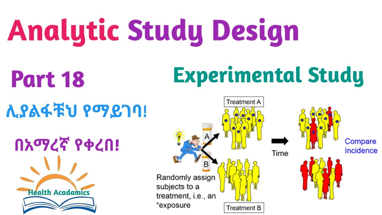 Epidemiology: Analytic Study Design, Experimental Study, Helpful ...