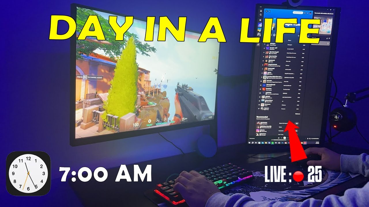 Day In A Life Of A Twitch Streamer, College Edition - YouTube