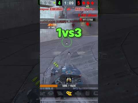 Waffentrager auf E100 | 4 Kills, 1vs3 & 7927 DMG |#worldoftanksblitz #wotblitz #shorts #танки