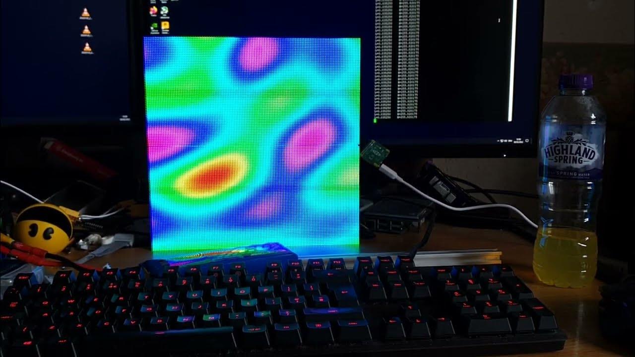 Raspberry Pi Zero W 2 and LED Matrix HUB75 Display 3 - YouTube