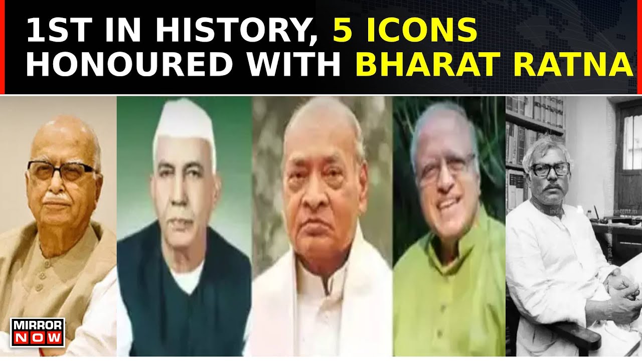 Bharat Ratna To 5 Luminaries; PV Rao, Charan Singh, Karpoori Thakur, MS ...