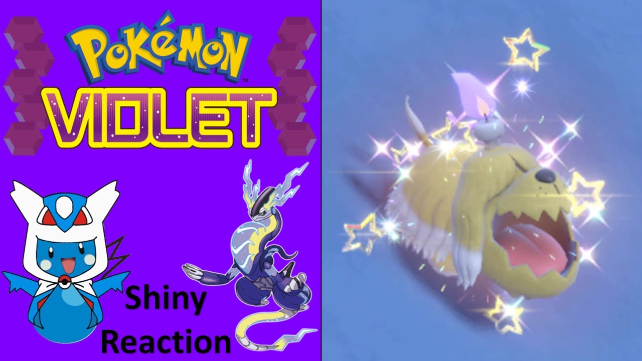 Pokemon Violet: Shiny Greavard Reaction - YouTube
