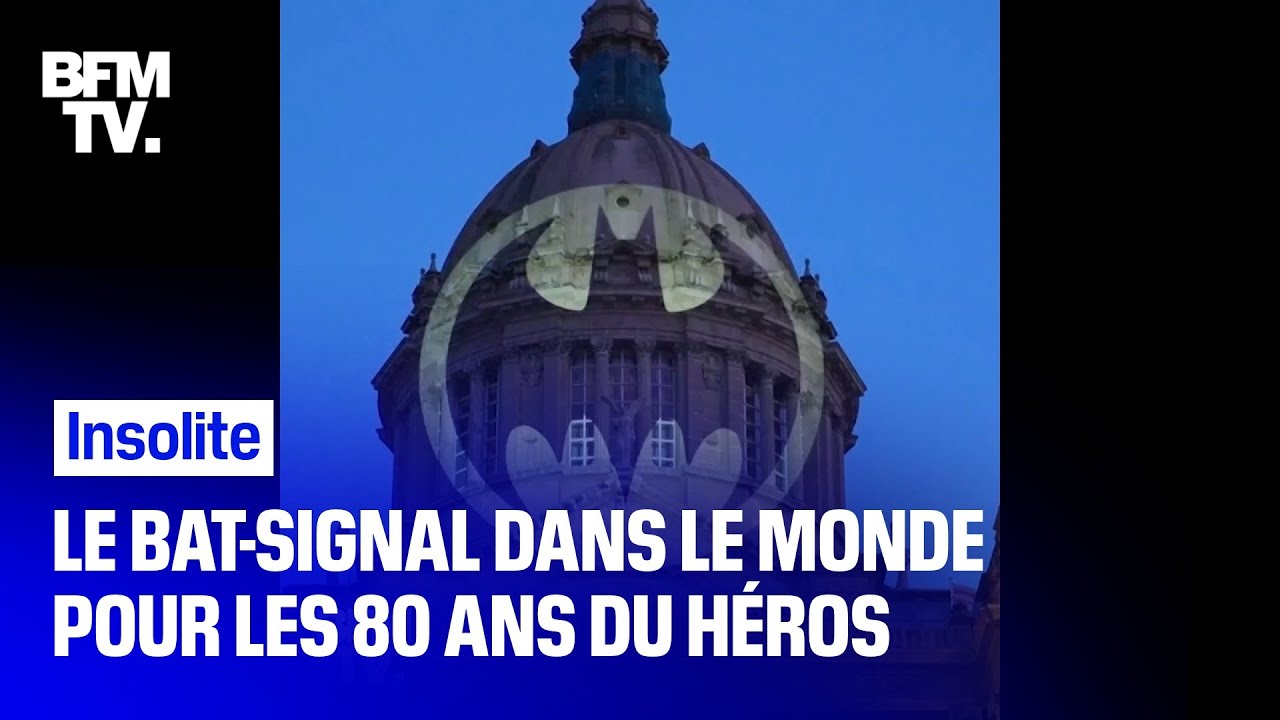 À l'occasion des 80 ans de Batman, le Bat-signal s'allume dans le monde ...