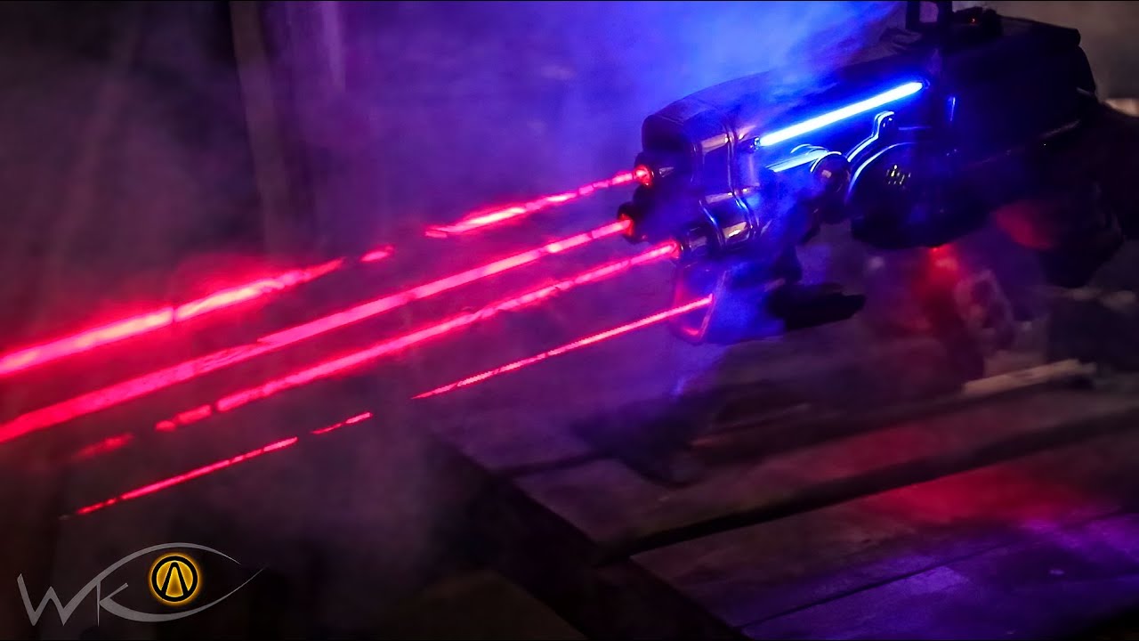 BL inspired Blaster V4 - Big Blue, Night Shots - YouTube