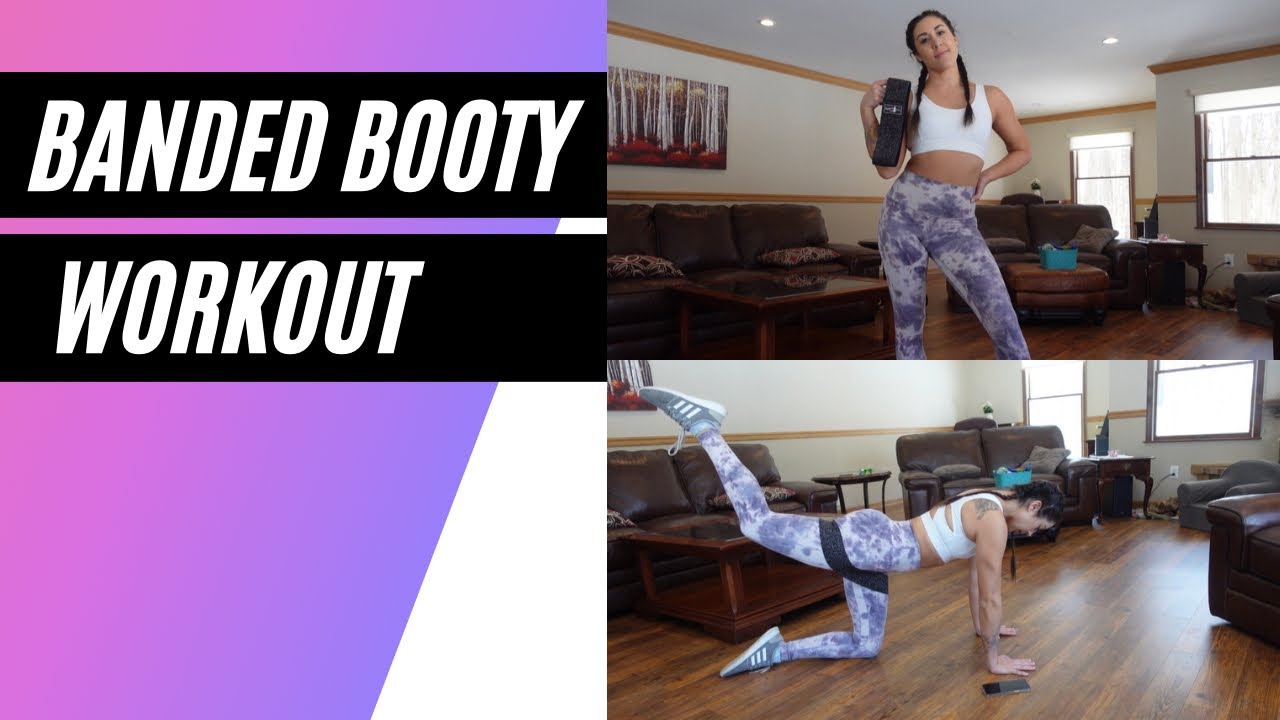 Resistance Band Booty At Home Workout Youtube