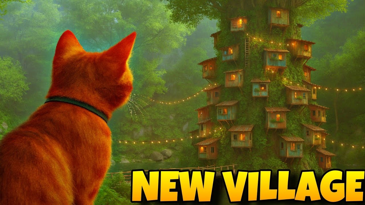 I Walked Into a Beautiful Village in Stray... So Peaceful 🌿 | Stray ...