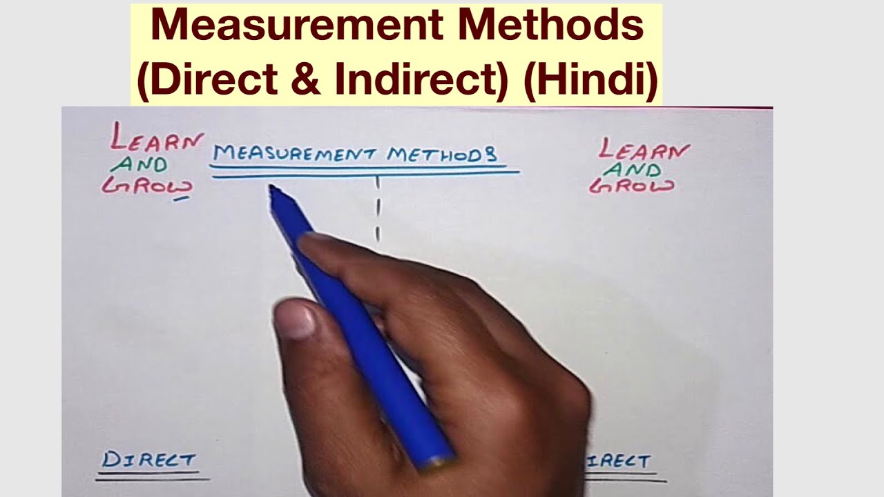 Measurement Methods (Direct & Indirect) (Hindi) - YouTube