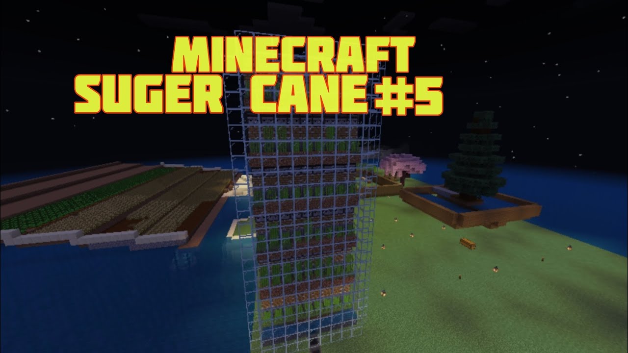l made Suger cane farm in Minecraft #5 #subcribe - YouTube