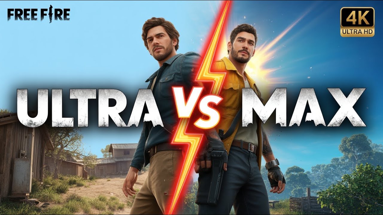 FREE FIRE MAX (ULTRA VS MAX) GRAPHICS COMPARISON IN 4K - YouTube