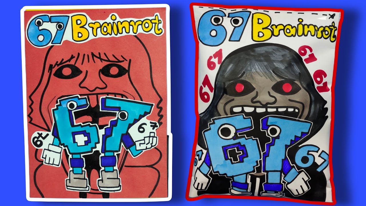 Making 6 7 BRAINROT Game Book😂🤯( +SIX SEVEN 67 Italian Brainrot Squishy ...