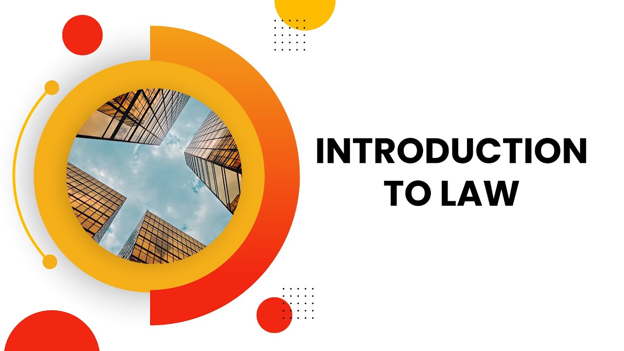 INTRODUCTION TO LAW - YouTube
