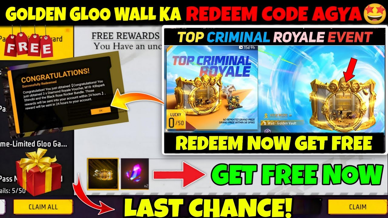 FREE FIRE REDEEM CODE TODAY 4 JULY| FF REWARDS REDEEM CODE | FF REDEEM ...