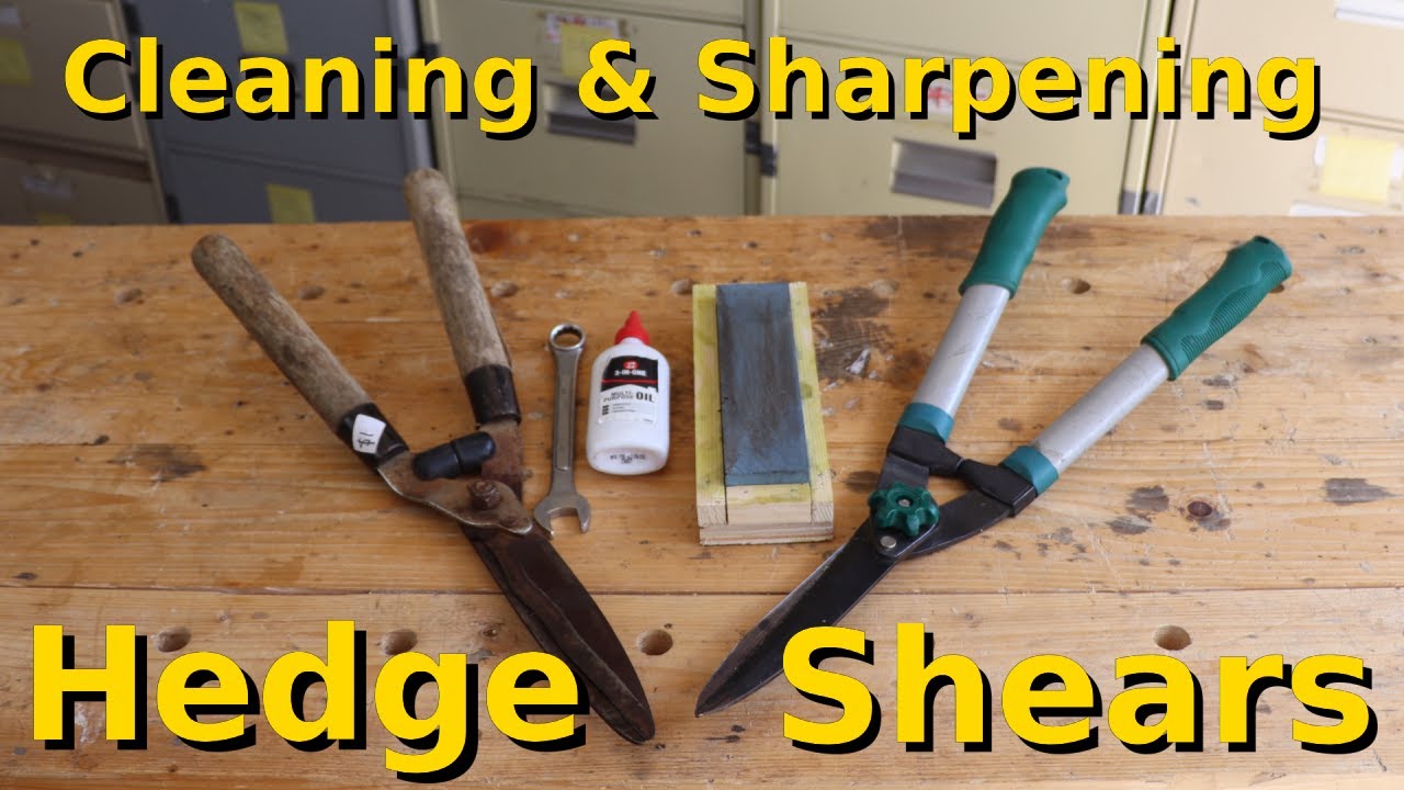 Freehand Tool Sharpening Part 3: Hedge Shears/Clippers - YouTube