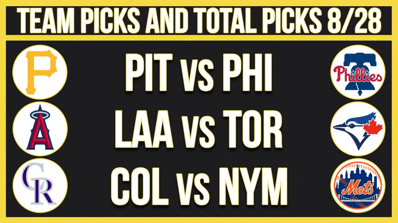 FREE MLB Picks and Predictions Today 8/28/22 Baseball MLB Betting Tips ...
