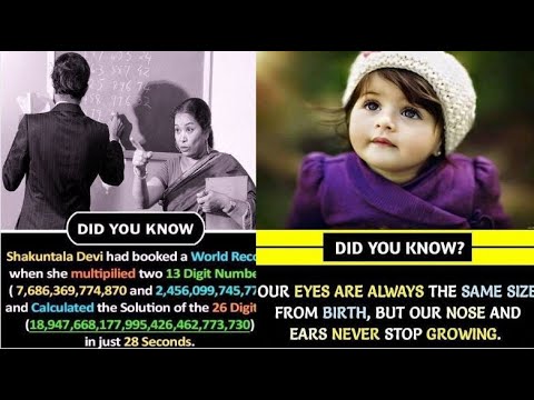 DID YOU KNOW INTERESTING FACTS | 30 Interesting Facts you should know ...