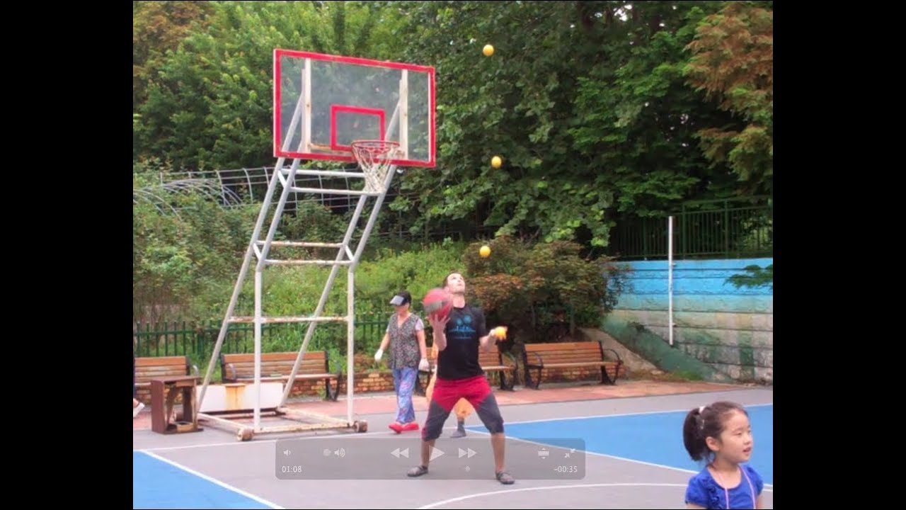 Basketball-Juggling Trick Shot of the Month (July 2013) - YouTube