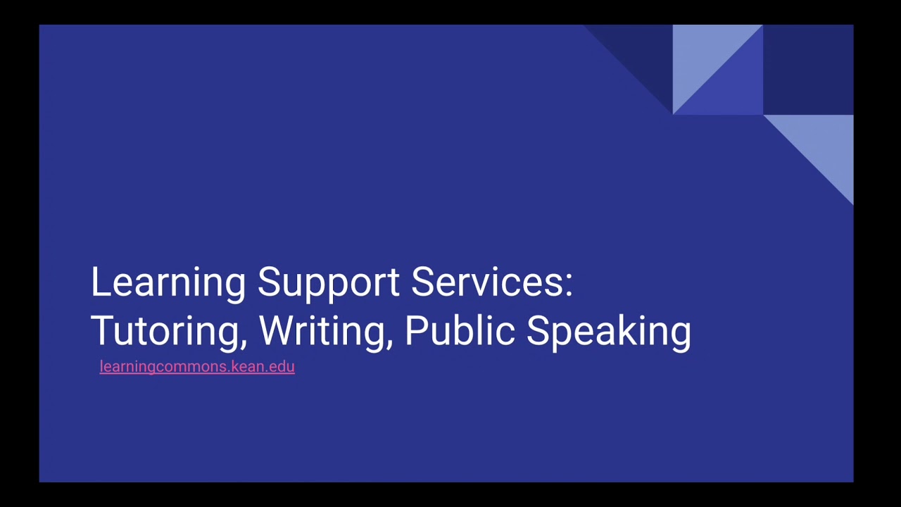 Learning Support Services Presentation - YouTube