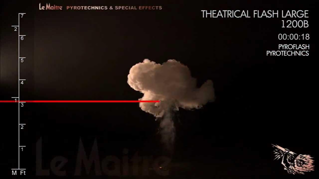 1200B Pyroflash - Theatrical Flash - Large - YouTube