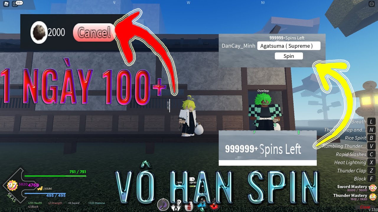 Project Slayers : Kiếm ORE siêu dễ 100 cái 1 ngày , vô hạn spin quay ...