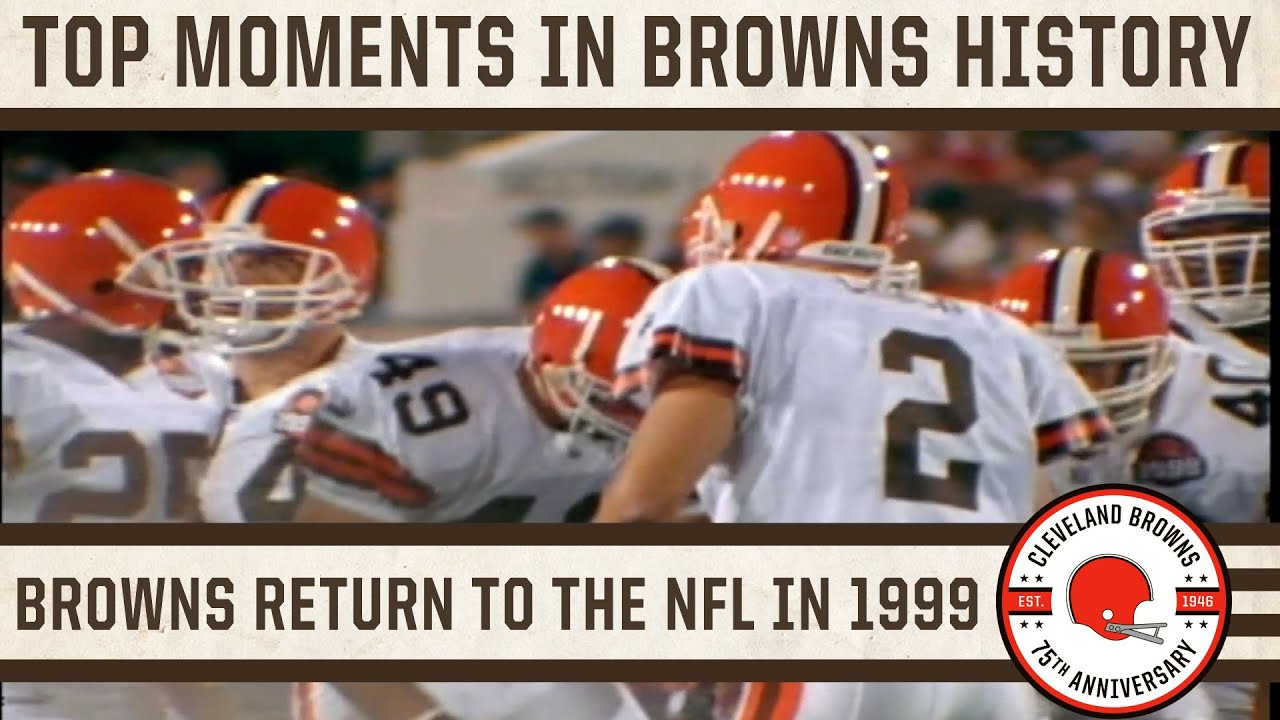 Top 10 Moments: The Cleveland Browns return to the NFL in 1999 - YouTube